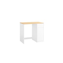 sobuy W&auml;scheschrank mit 1 Schublade Wei&szlig; 100x60x90cm Nordisch