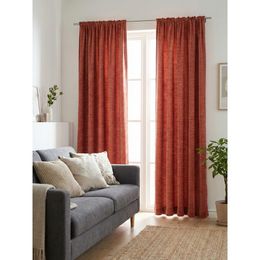 WIRTH Vorhang &raquo;Warnow&laquo; Kr&auml;uselband 1 Stk. tlg. 270 g/m2 beige Chenille, Polyacryl 160cm, Kr&auml;uselband, 132cm