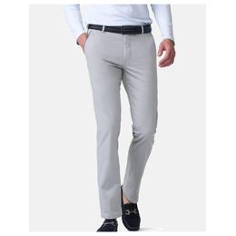 MEYER Chino NEW YORK Art.1-8130 in Grau-gemustert | Gr.: 27