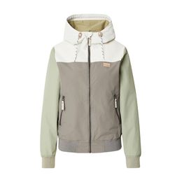 Iriedaily Jacke 'Veruschka' Damen Gr&ouml;&szlig;e XL grau / khaki / wei&szlig;