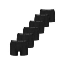 Puma Herren Puma Boxershorts &raquo;Puma MEN EVERYDAY BOXER&laquo; 6er Pack, Elastischer Logobund, Stretchmaterial, ohne Eingriff schwarz M