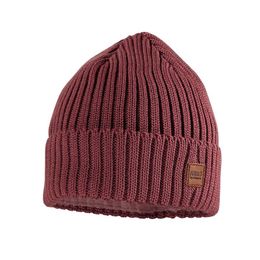 MaxiMo Jungen MaxiMo Strickm&uuml;tze Wolle, gef&uuml;ttert, breiter Umschlag rosa 53