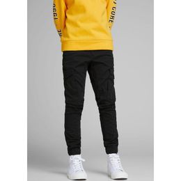 Jack & Jones Jack & Jones Junior Jungen Cargohose &raquo;JPSTPAUL JJFLAKE AKM 542&laquo; schwarz 128, N-Gr