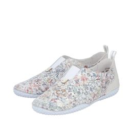 Rieker Damen Slipper Slip-on Sneaker, Schlupfschuh, Halbschuh mit Gummizug bunt 43