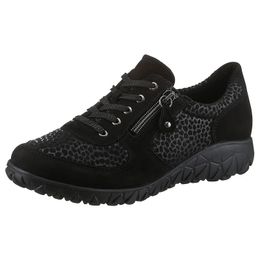 Waldl&auml;ufer Waldl&auml;ufer Damen Schn&uuml;rschuh &raquo;HAVY-Soft&laquo; Freizeitschuh, Halbschuh, Komfortschuh mit Rei&szlig;verschluss, H-Weite schwarz 6,5