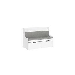 sobuy Spielzeugkiste mit B&uuml;cherregal und Aufbewahrungsbox Wei&szlig; 100x45x70cm Funktional