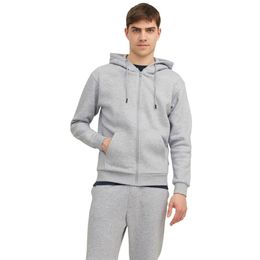 Jack & Jones Jack & Jones Sweatjacke JJEBRADLEY SWEAT ZIP HOOD in Grau | Gr.: XL