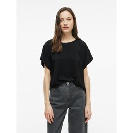 Vila Damen Kurzarmshirt &raquo;VIJOSA S/S TOP - NOOS&laquo; schwarz 36