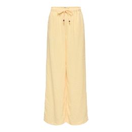 Only Damen Only Schlupfhose &raquo;ONLEMMIA MW PULL-UP X-WIDE PANT PNT&laquo; Materialmix, Regular Waist L (40), L&auml;nge 32