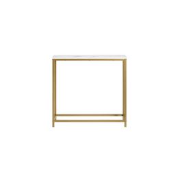 sobuy Konsolentisch Flur Gold 80x29,5x74,5cm Vintage