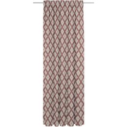 Adam Vorhang &raquo;Maroccan Shiraz Light&laquo; Multifunktionsband 1 Stk. tlg. aus 100% Bio-Baumwolle rot Jacquard, Baumwolle 145cm, Multifunktionsband, 142cm
