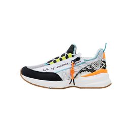 Desigual Moon Zipper Snake Schn&uuml;r-Sneaker Wei&szlig; | Gr.: 36