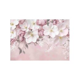 WALLARENA Fototapete Blumen in Rosa | Gr.: 150 x 105 cm