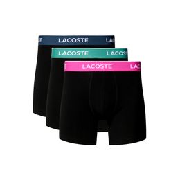 Lacoste Boxershorts Herren Gr&ouml;&szlig;e XL navy / jade / neonpink / schwarz