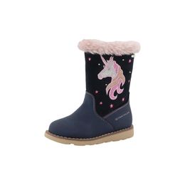 Tom Tailor Kinder Tom Tailor Winterstiefel &raquo;Blinkschuh&laquo; Langschafttstiefel, Kinderstiefel mit blinkendem Einhornmotiv blau 27