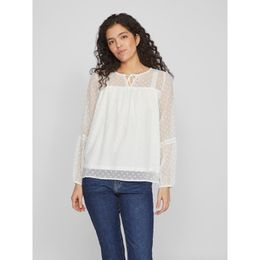 Vila Damen Blusenshirt &raquo;VIEDEE L/S TOP - NOOS&laquo; wei&szlig; 40