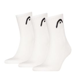 Head Herren Kurzsocken &raquo;Head ALL SPORTS TRAINING SHORT CREW&laquo; 3 Paar, mit gepolsterte Sohle f&uuml;r D&auml;mpfung und zus&auml;tzlichen Komfort wei&szlig; 39-42