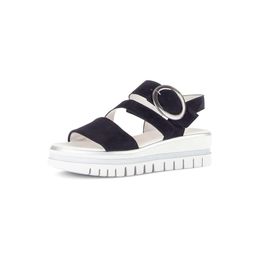 Gabor Plateau Sandaletten in Blau | Gr.: 40,5