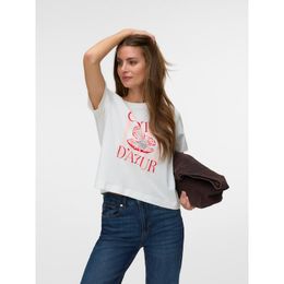 V&eacute;ro Moda Vero Moda Damen T-Shirt &raquo;VMGINA METTE SS TOP BOX JRS&laquo; Baumwolle L