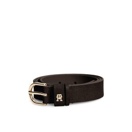 Tommy Hilfiger Damen Lederg&uuml;rtel &raquo;ESSENTIAL EFFORTLESS SUEDE&laquo; Regular fit und gr&ouml;&szlig;enverstellbar 90