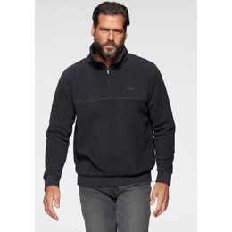 MAN'S WORLD Man's World Herren Fleecepullover, f&uuml;r die &Uuml;bergangszeit aus Fleece, schnelltrocknend blau M (48/50)