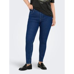 Only Carmakoma Damen Only CARMAKOMA Skinny-fit-Jeans &raquo;CARHUSH MID SKINNY ANK RW DNM AKM187&laquo; blau 44, L&auml;nge 32