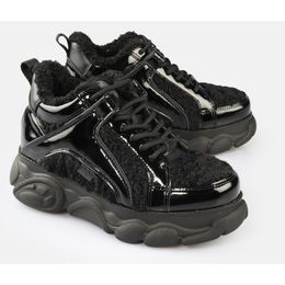 Buffalo Damen Plateausneaker &raquo;CLD CORIN WARM&laquo; High Top Sneaker, Schn&uuml;rboots, Winterboots mit Memory Foam schwarz 36