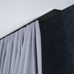 SN DECO GROUP Gardinenschiene &raquo;Objektschiene SC&laquo; 1 l&auml;ufig-l&auml;ufig Fixma&szlig; erh&auml;ltlich in versch. L&auml;ngen und Farben, Innenlauf, Vorlangschiene schwarz 
