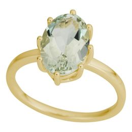 Firetti Damen Fingerring &raquo;Schmuck Geschenk Gold 375 Damenring Goldring Oval&laquo; mit Amethyst gold 18, Gelbgold 375, 1,8mm