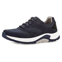 Rollingsoft Herren rollingsoft Keilsneaker , Freizeitschuh, Halbschuh, Schn&uuml;rschuh mit Wechselfu&szlig;bett, Weite G blau 13 (48)