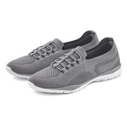 Lascana M&auml;dchen Lascana Sneaker &raquo;Slipper, Halbschuh, Slip-On-Sneaker,&laquo; aus leichtem Textil-Material VEGAN grau 36