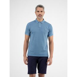 Lerros Herren Lerros Poloshirt mit Streifen Muster blau 3XL