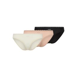 Hugo Underwear Damen HUGO Underwear Slip &raquo;TRIPLET MICRO&laquo; 3 Stk. mit Spitzenbesatz bunt XS, 3 Stk.