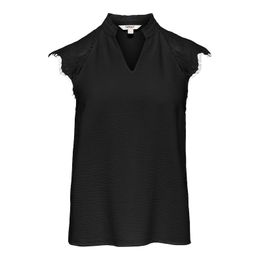 Only Damen Only Shirttop &raquo;ONLPLOY METTE SL LACE V-NECK TOP WVN&laquo; Kunstfaser, regular fit, V-Ausschnitt M