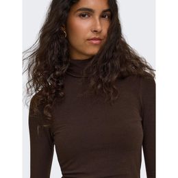 Only Damen Only Rollkragenshirt &raquo;ONLGLAMOUR L/S ROLL-NECK TOP JRS NOOS&laquo; Materialmix, slim fit XL