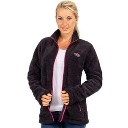 Reichstadt Damen Regular Fit Fleecejacke Kuschelig in Black | Gr.: S