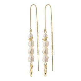 Pilgrim Ohrringe 'BERTHE' Damen Gr&ouml;&szlig;e One Size gold / perlwei&szlig;