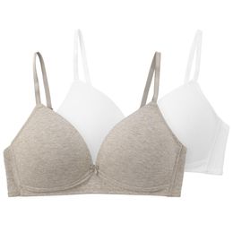 Gina Benotti 2 Damen Soft-BHs aus Baumwolle
