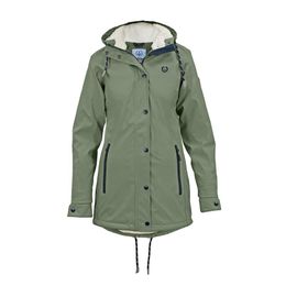 MADSea Regenmantel mit Teddyfleece in oliv | Gr.: 38