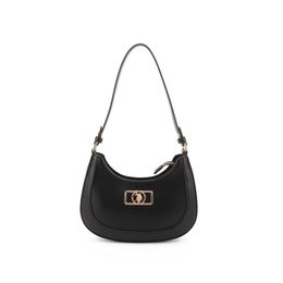 U.S. Polo Assn. Schultertasche 'Jones Chic' Damen Gr&ouml;&szlig;e One Size gold / schwarz