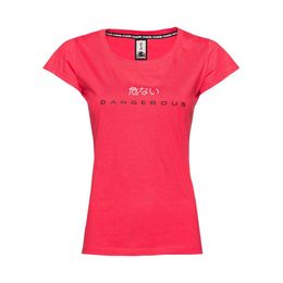 DNGRS Dangerous T-Shirt in pink/white | Gr.: XXL