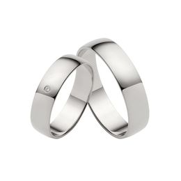 Firetti Unisex Trauring &raquo;Schmuck Geschenk Gold Hochzeit Ehering Trauring "LIEBE"&laquo; Made in Germany, wahlweise mit oder ohne Brillant wei&szlig; 17,5, 0,01 SI
