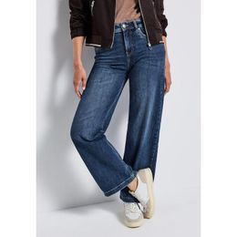 Street One Damen Street One Weite Jeans &raquo;QR Denim-Wide Leg&laquo; mit Stretch 32, L&auml;nge 30