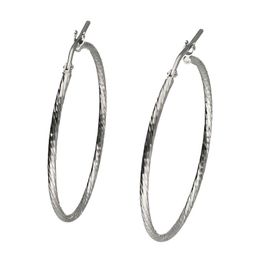 Firetti Damen Paar Creolen &raquo;Schmuck Geschenk Silber 925 Ohrschmuck diamantiert&laquo; silber 30, Silber 925 (Sterlingsilber)