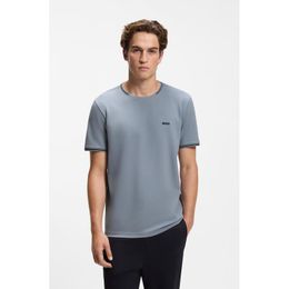 BOSS Green Herren BOSS Green T-Shirt &raquo;Taul Stretch-Baumwoll-Pique&laquo; aus softem Stretch-Baumwoll-Piqu&eacute;, Regular Fit, K&uuml;hlend grau 3XL