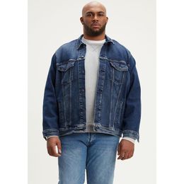 LEVI'S&reg; PLUS Levi's Plus Herren Levi's Plus Jeansjacke &raquo;BIG TRUCKER&laquo; ohne Kapuze mit Knopfleiste und Brusttaschen blau XXL (64/66)