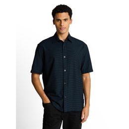 Tom Tailor Denim Herren Tom Tailor Denim Kurzarmshirt mit Streifen Muster blau XXL