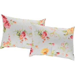WIRTH Dekokissen &raquo;MONTROSE&laquo; Kissenh&uuml;lle ohne F&uuml;llung, 2 St&uuml;ck rot Polyester B/L: 40cm x 40cm, 2 Stk.