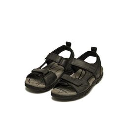 Geox Herren Sandale Sommerschuh, Klettschuh, Sandale mit atmungsaktiver Spezial Membrane schwarz 40