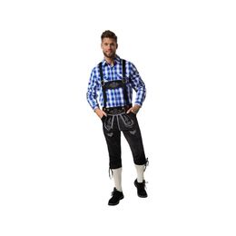 TecTake Lederhose Fichtelgebirge in schwarz | Gr.: S